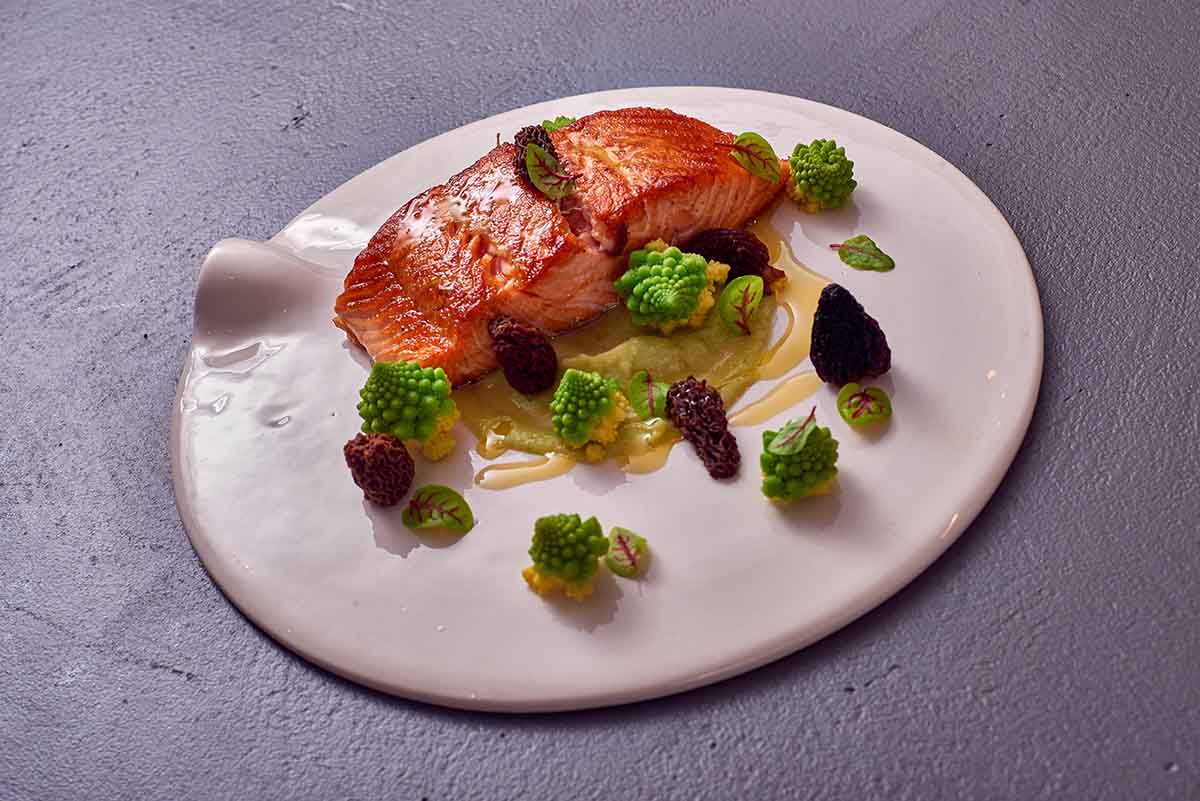 Jacopo Della Posta Chef at Home - Salmon steak dish